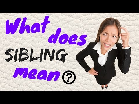 "Siblings" Meaning - ESL English Lesson