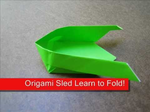 Origami Sled | The Secrets of OrigamiThe Secrets of Origami