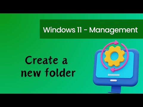 Create a new folder on desktop - Windows 11 #windows11