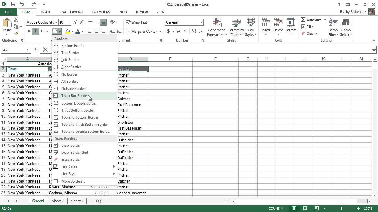 Microsoft Excel 2013 Tutorial - 13 - Formatting Cells