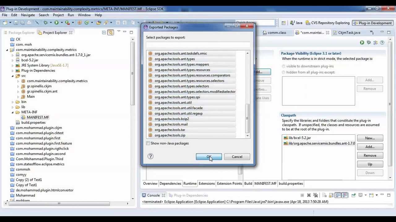 How to create eclipse plugin from existing JAR archives