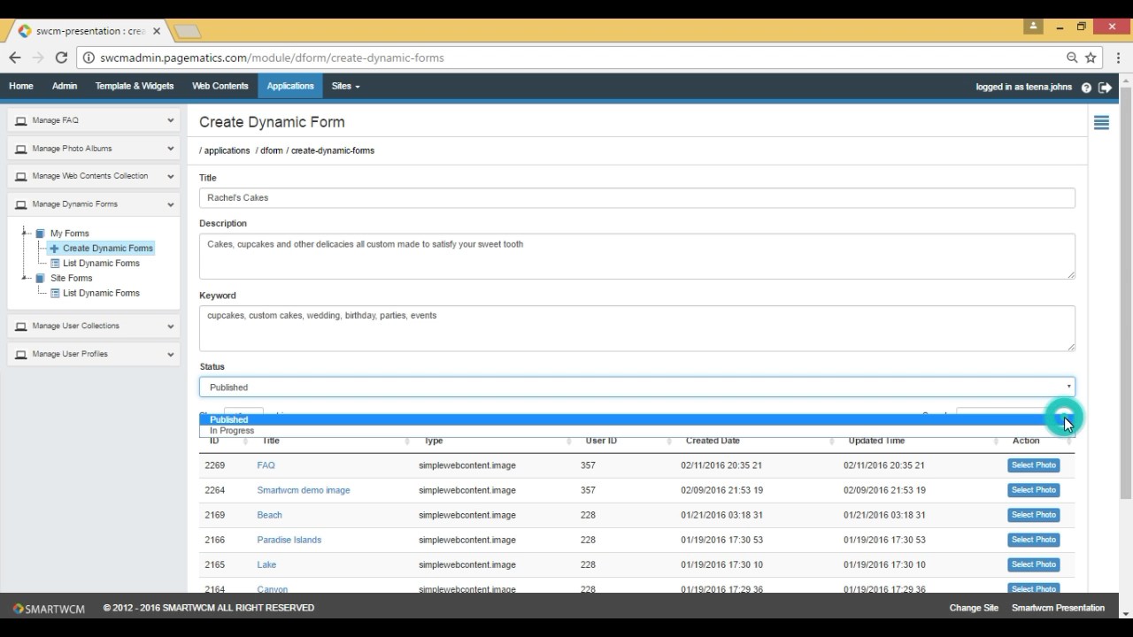 Smartwcm 6 0 0   Add Dynamic Forms Tutorial