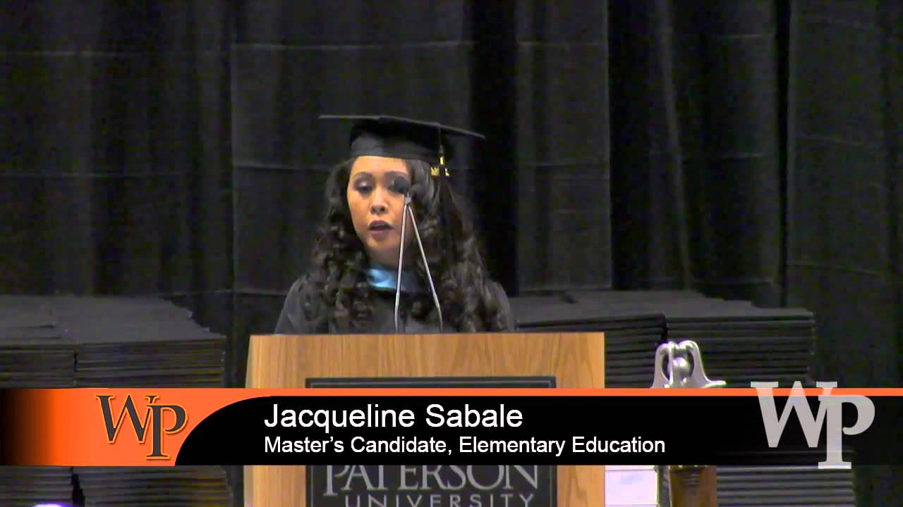 Master's Degree Address, William Paterson University Commencement 2014