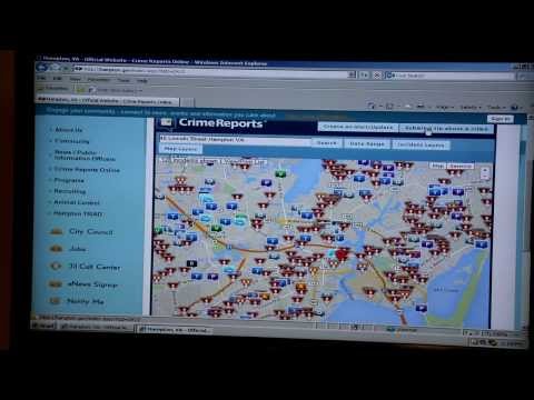 City of Hampton - Crime Reports Tutorial (Interactive Map)