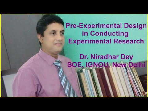 Pre-experimental Design in conducting Experimental Research