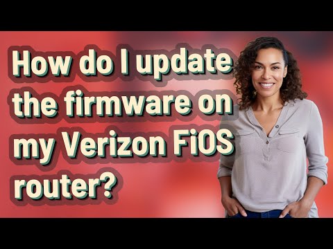 How do I update the firmware on my Verizon FiOS router?