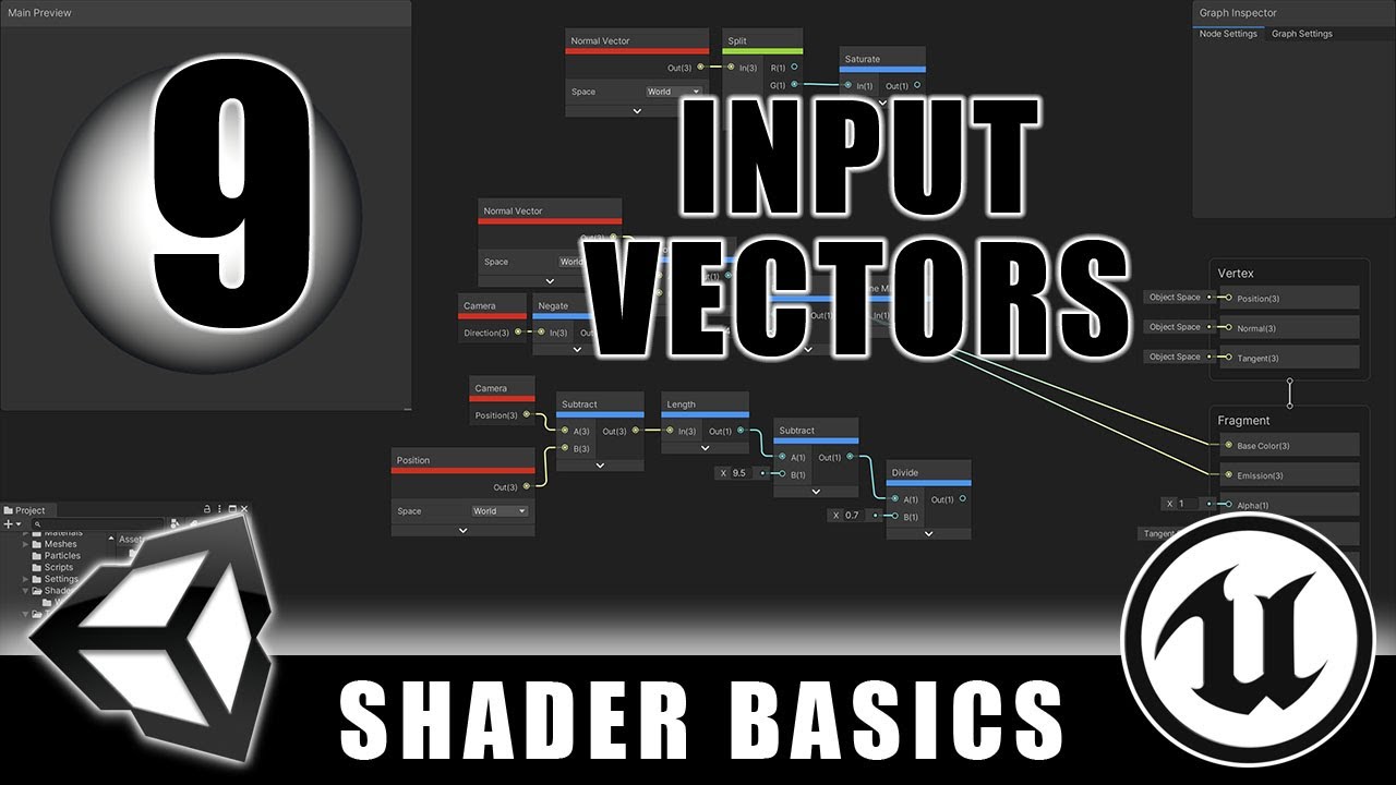 Input Vectors - Shader Graph Basics - Episode 9