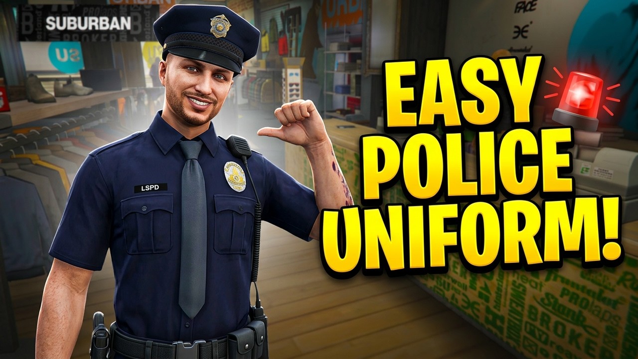 GTA 5 Online Police Outfit Guide 🚨 LSPD Uniform Easy Method (2026)
