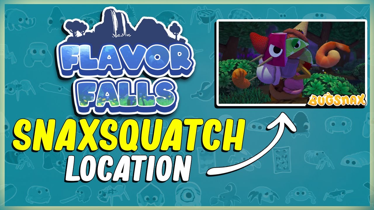 WHERE TO FIND THE SNAXSQUATCH AT FLAVOR FALLS - BUGSNAX - EASTER EGG LOCATION - CANDID CRYPTID
