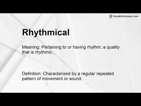 Rhythmical Meaning
