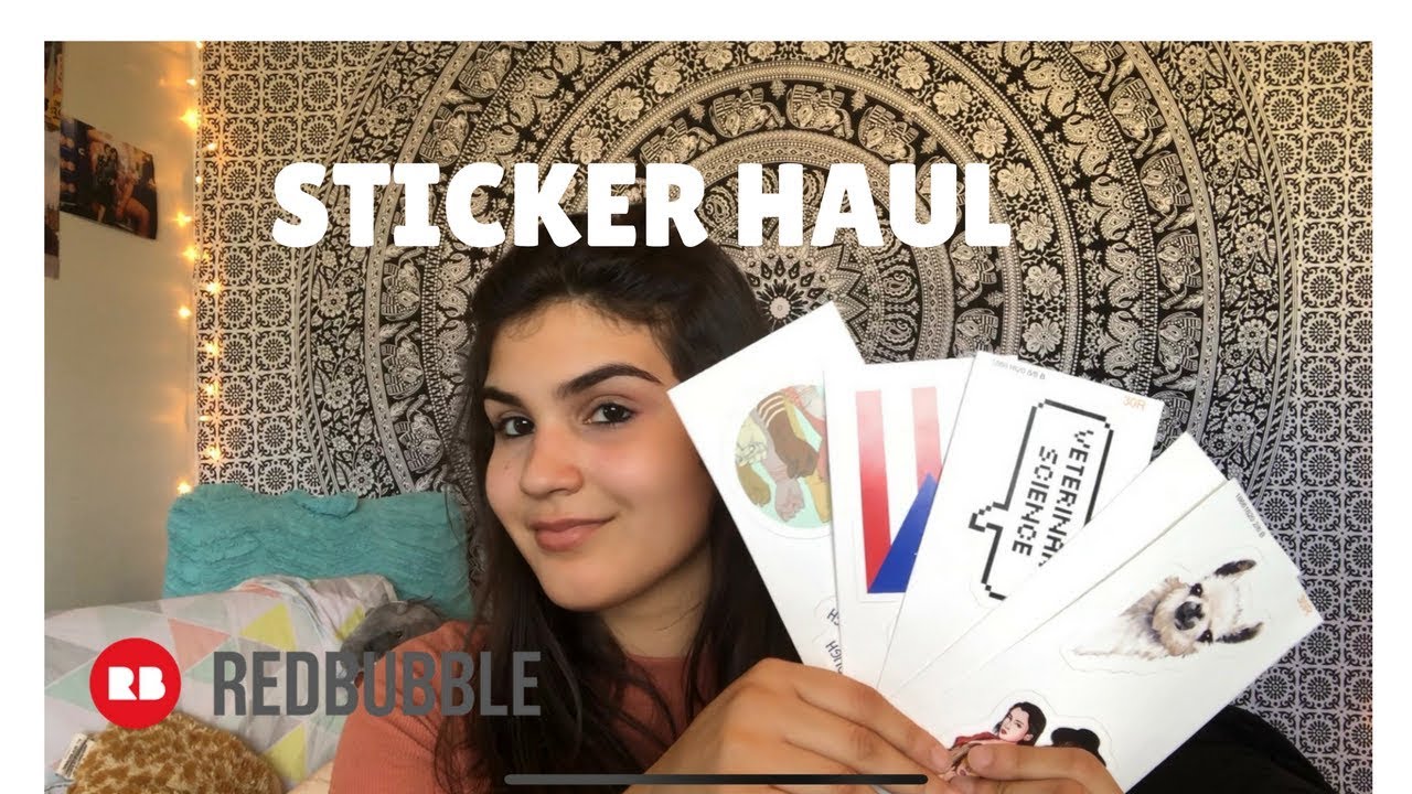 Redbubble  Haul/Laptop Stickers Unboxing