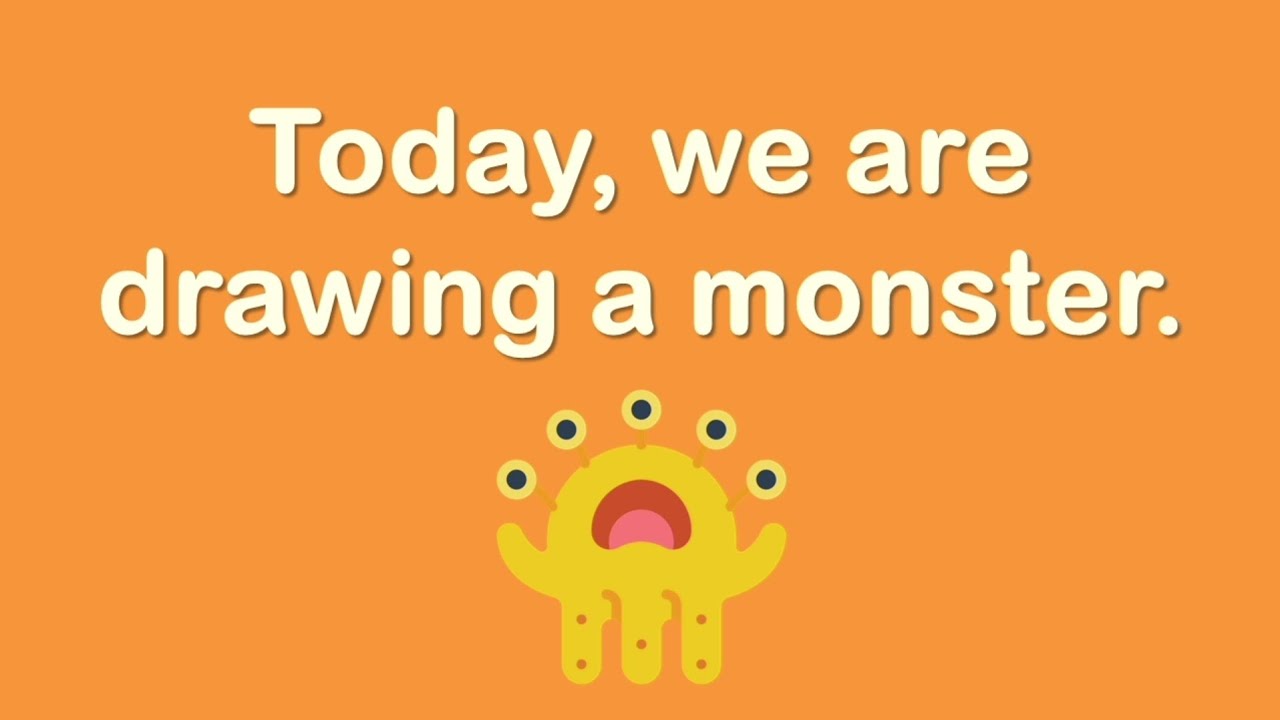 English Game | Listen & Draw : Monster (New Version)