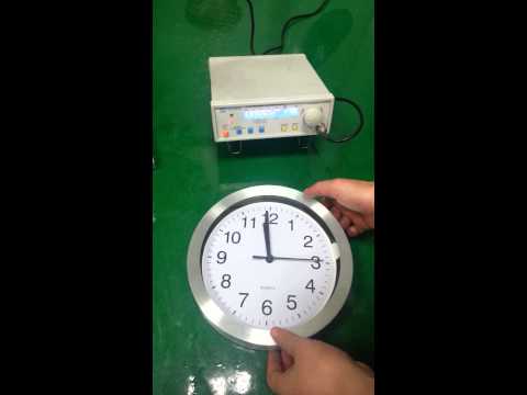 Radio wall clock working guide