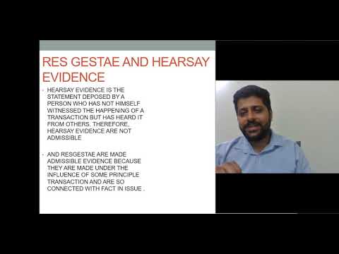 LJ SCHOOL OF LAW | SEM - 7 | BBA LLB | LAW OF EVIDENCE | DOCTIRNE OF RESGESTAE