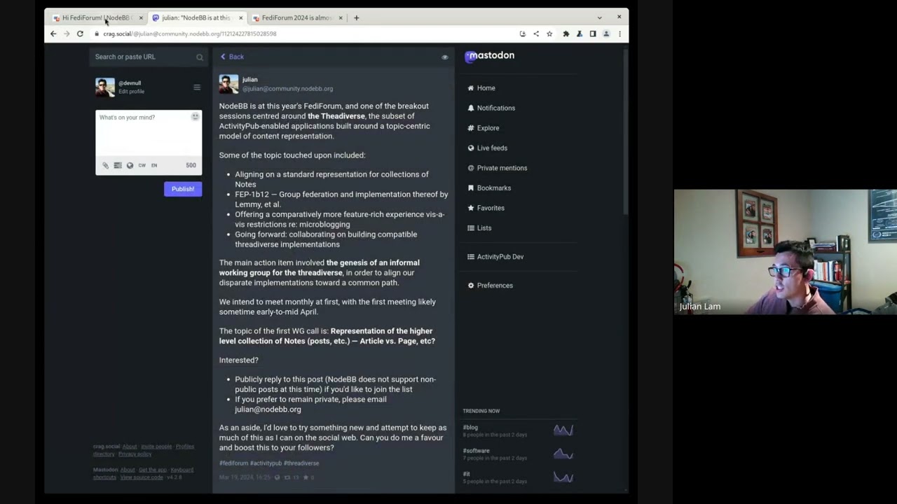 FediForum Demo: NodeBB