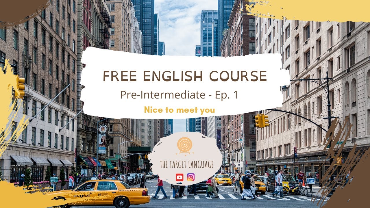 FULL ENGLISH COURSE - PRE-INTERMEDIATE - Ep. 1 - How to make questions + FREE PDF