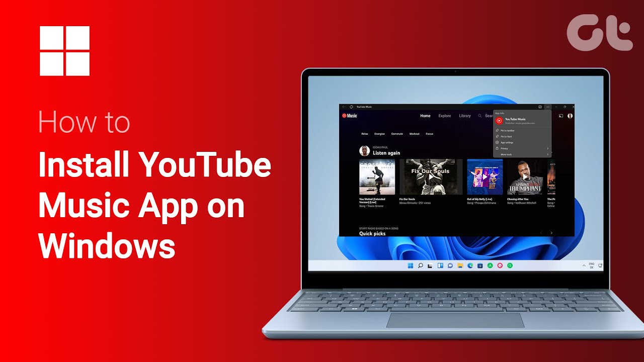 How to Install YouTube Music App on Windows | GET YouTube Music as an APP in Windows!