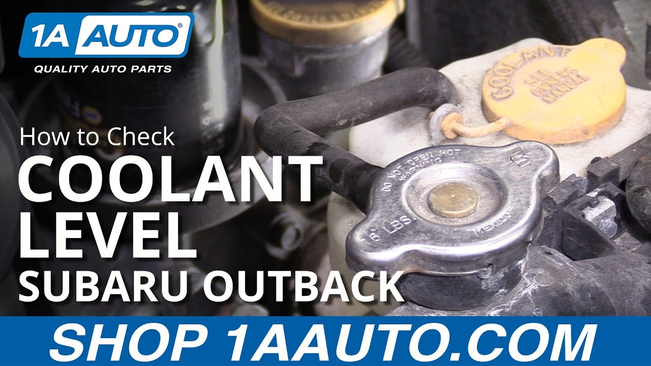 How to Check Coolant Level 10-14 Subaru Outback