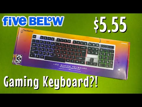 $5.55 Gaming Keyboard from Unlocked LVL | Five Below Review