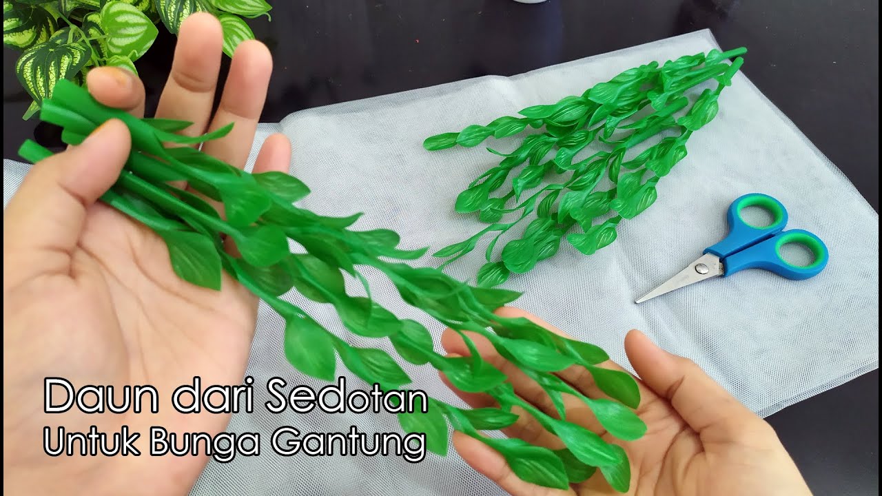 Cara Membuat Daun dari Sedotan & Cara Membuat Bunga dari Sedotan