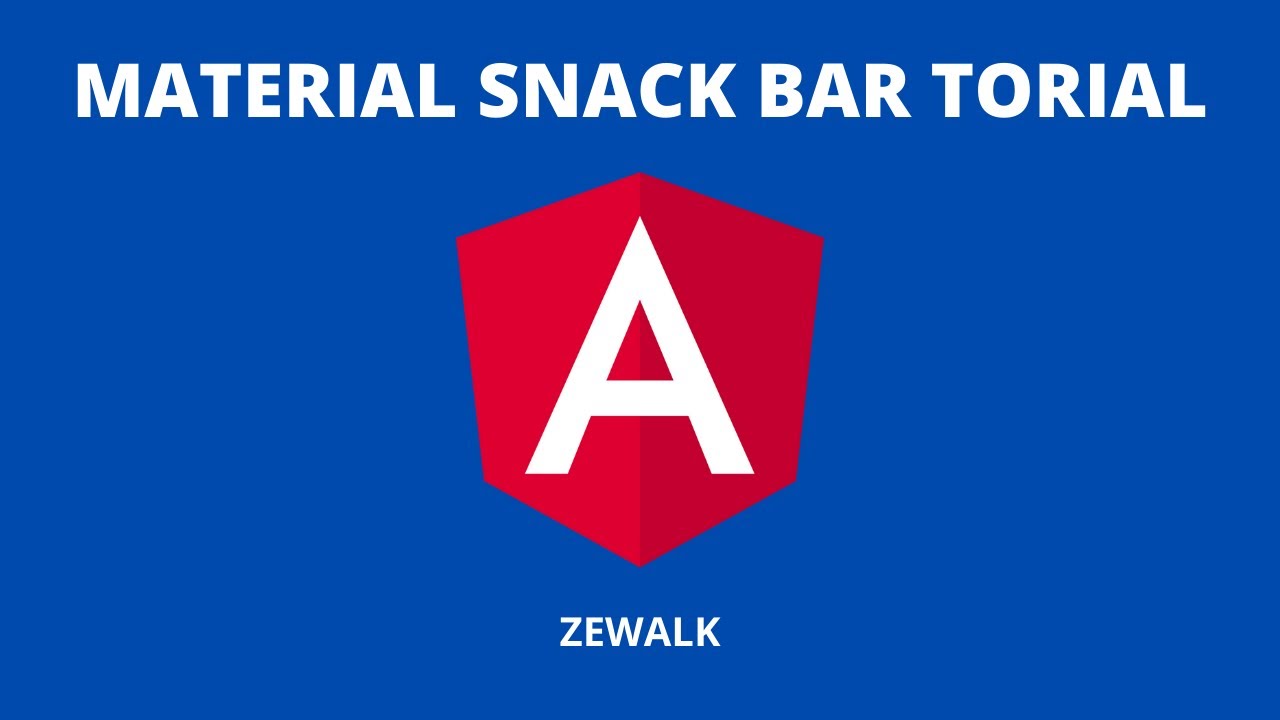 Angular Material Snack bar Tutorial | Angular Material 12 (2021)