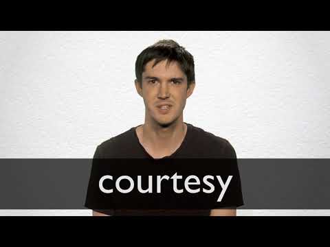 How to pronounce COURTESY in British English