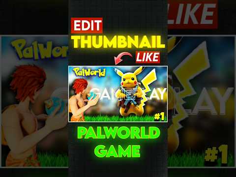 Amazing PALWORLD GAMING THUMBNAIL π₯#shorts