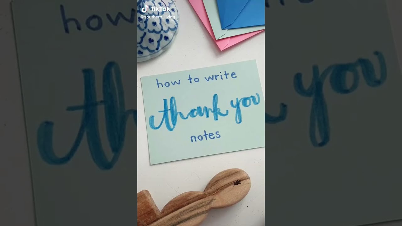 How to Write a Thank You Note (Template Included!)