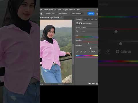 Tutor ganti warna baju di photoshop #editpoto #tutor
