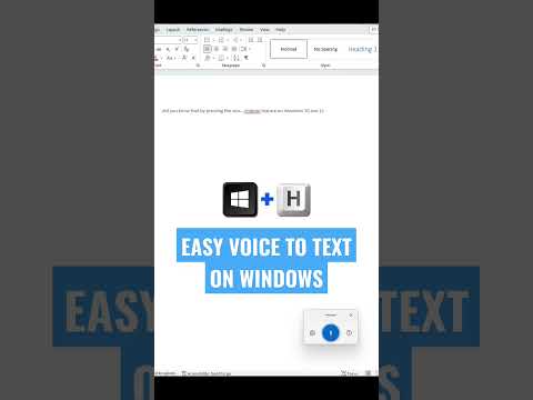 Easy voice to text on Windows. #tech #hack #hacks #windows #easy