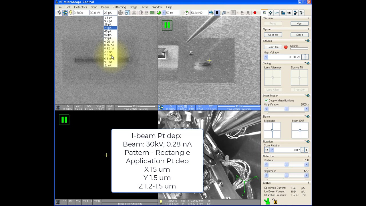 FEI SEM FIB Prep