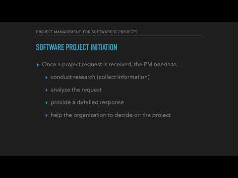 2 Definitions, Initiation and Planning - Software Project Initiation