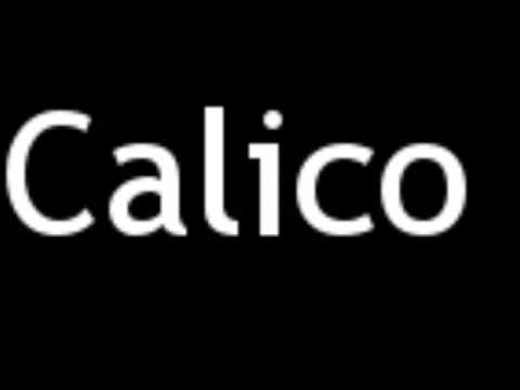 How to Pronounce Calico