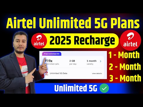 Airtel 5G New Recharge Plan 2025 | Airtel Unlimited 5g Recharge Plan | Airtel New 5G Plans 2025