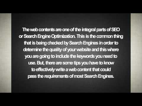 5 Tips in Writing Web Content for SEO