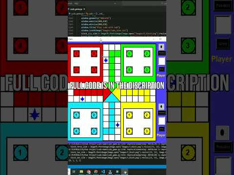 Make Whole Ludo Game in Python - Full Code is in the Discription or pined Comment