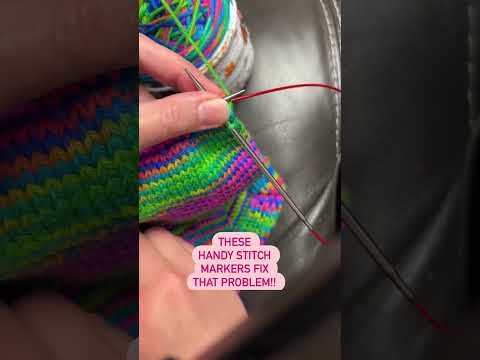 Knit Decrease/Increase made easy with these stitch markers by Twice Sheared Sheep. Link in comments