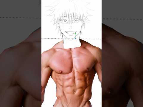 How to draw the male torso😎✍️#drawing #art #arttutorial