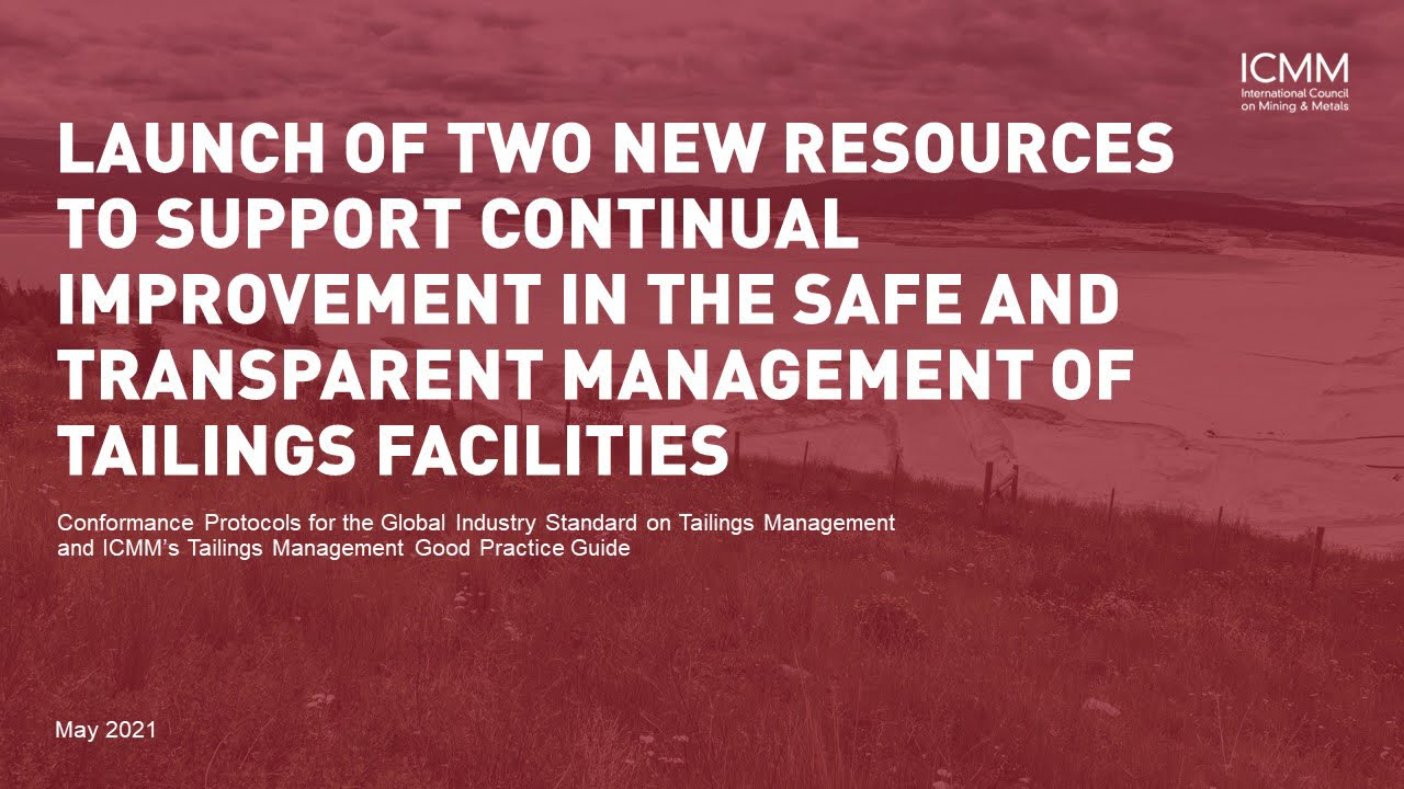 Supporting continual improvement in the safe and transparent management of tailings