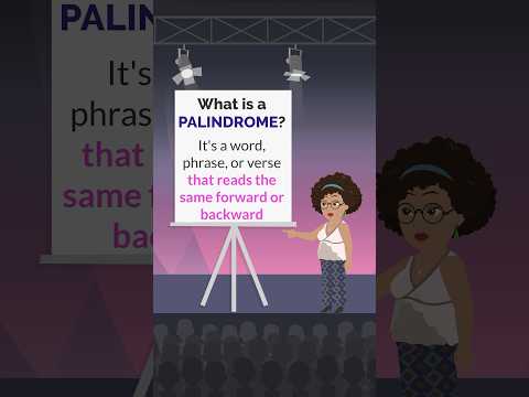 Fun way to learn English 😊 What is a palindrome? #english #esl #englishlanguage #englishisfun
