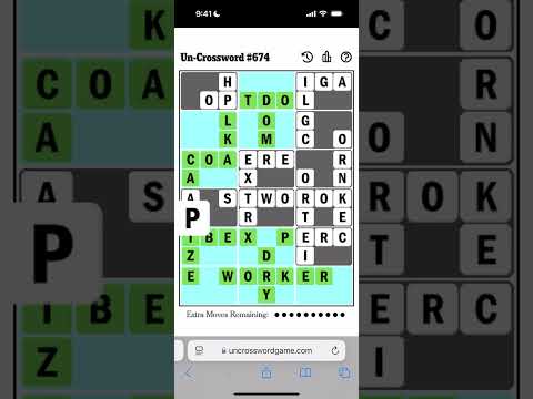 Un-Crossword Daily #674 #wordpuzzle #wordgames #uncrossword #crossword
