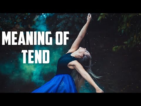 Meaning of tend in Hindi # learn English # word # word meaning