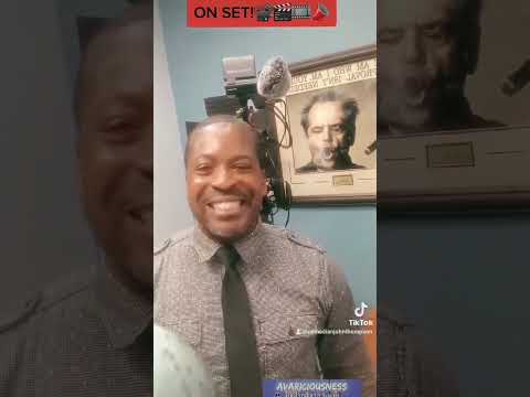 COMEDIAN JOHN THOMPSON ON SET!