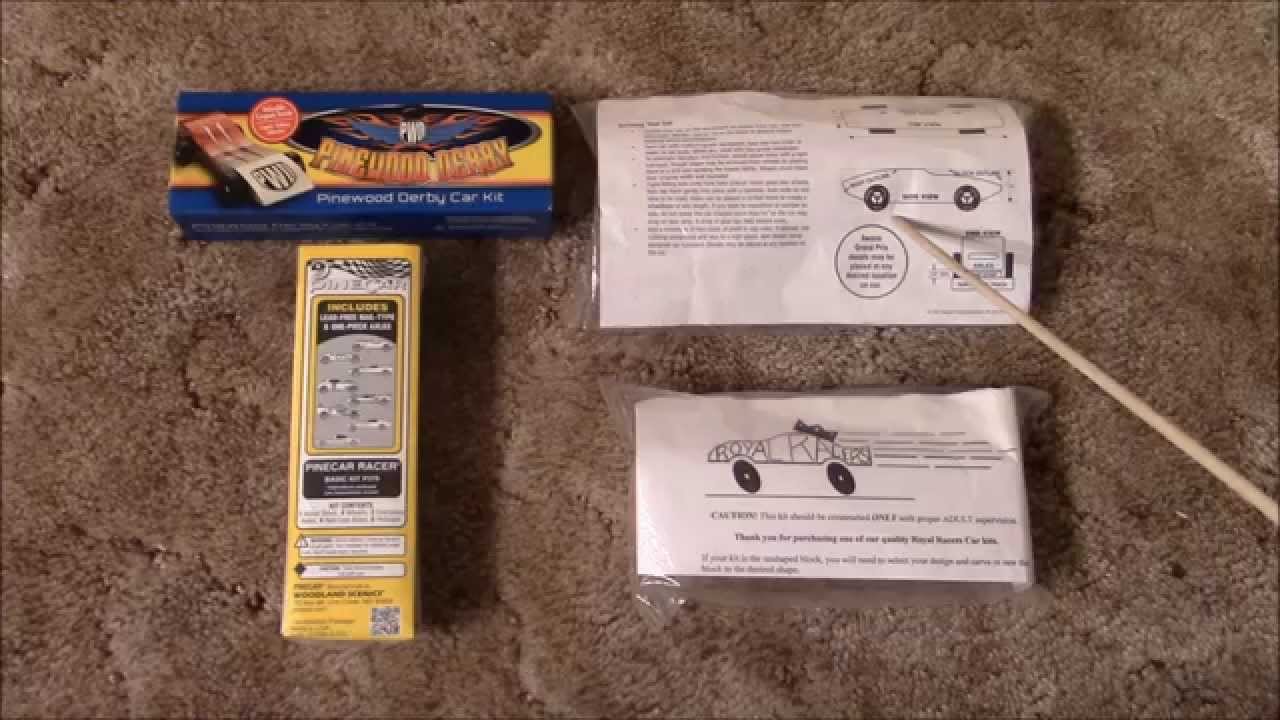 Pinewood Derby Car Kit Comparisons