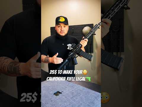 California Compliant Rifle 🔫 Featureless Setup #shorts #shortsviral #legal #california