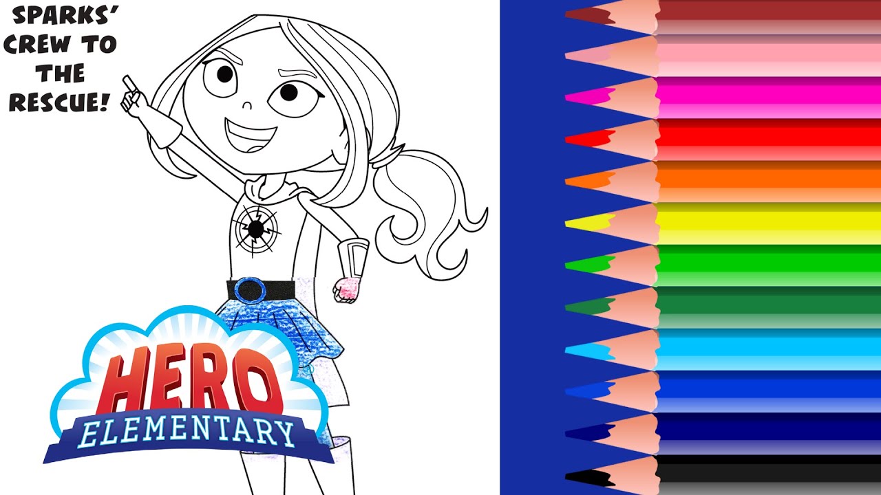 Hero Elementary | Lucita Sky Coloring Page | PBS KIDS