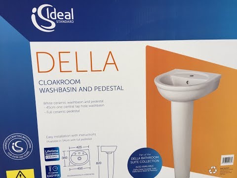 Ideal Standard Della Full Pedestal Cloakroom Basin 1 Tap Hole 450mm Review