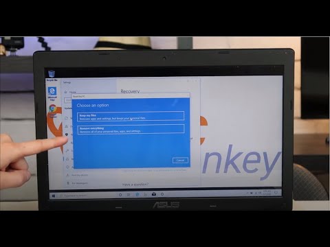 How To Factory Reset - Asus Computer / Restore To Factory Settings