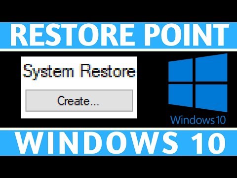 How To Create A System Restore Point - Windows 10 Tutorial