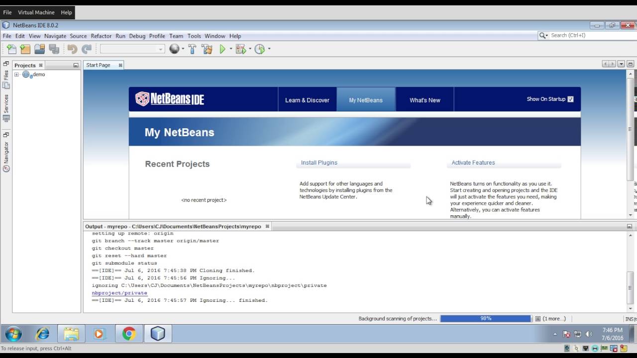 team coding with netbeans and github part3